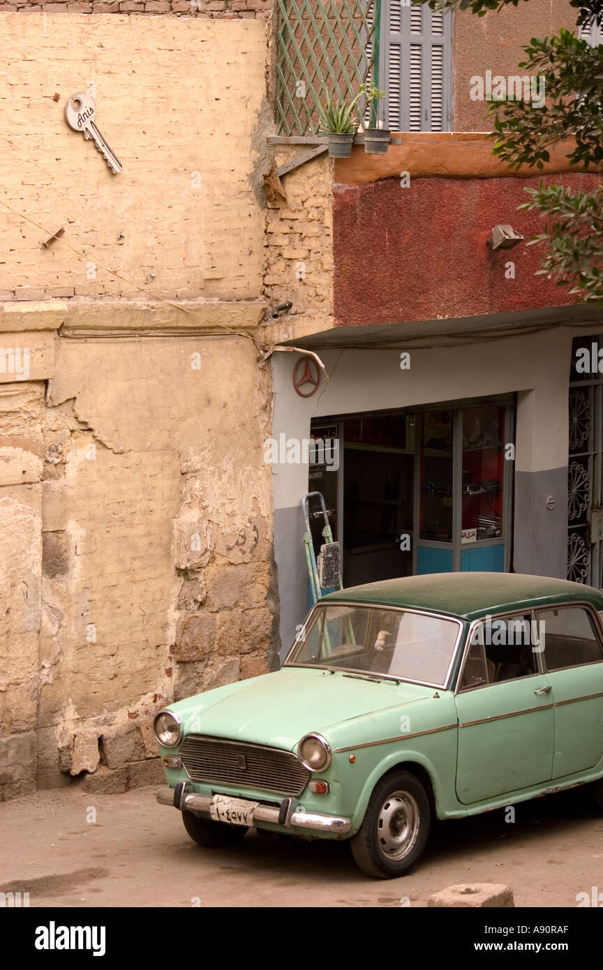 classic car street scene Cairo Egypt North Africa Stock Photo - Alamy