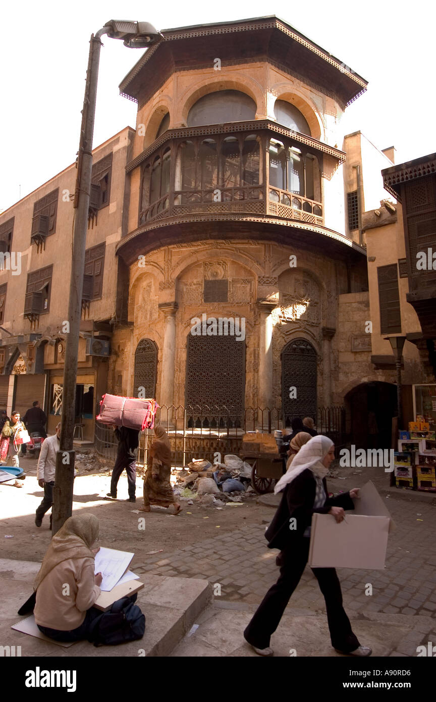 street scene Islamic Cairo Cairo Egypt North Africa Stock Photo - Alamy