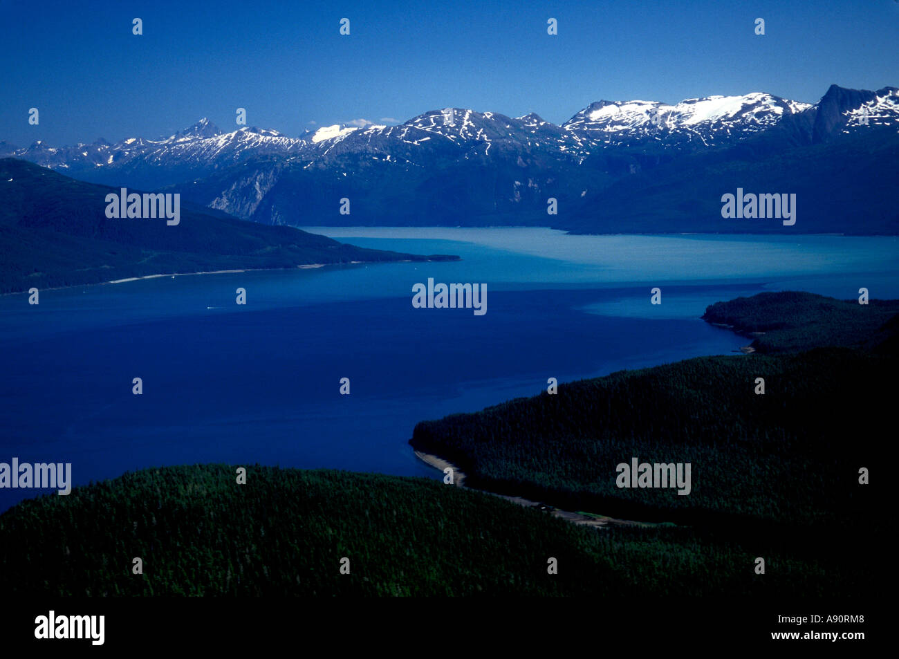 PA7-32 STEPHENS PASSAGE, TAKU INLET AND COAST MTN'S Stock Photo - Alamy