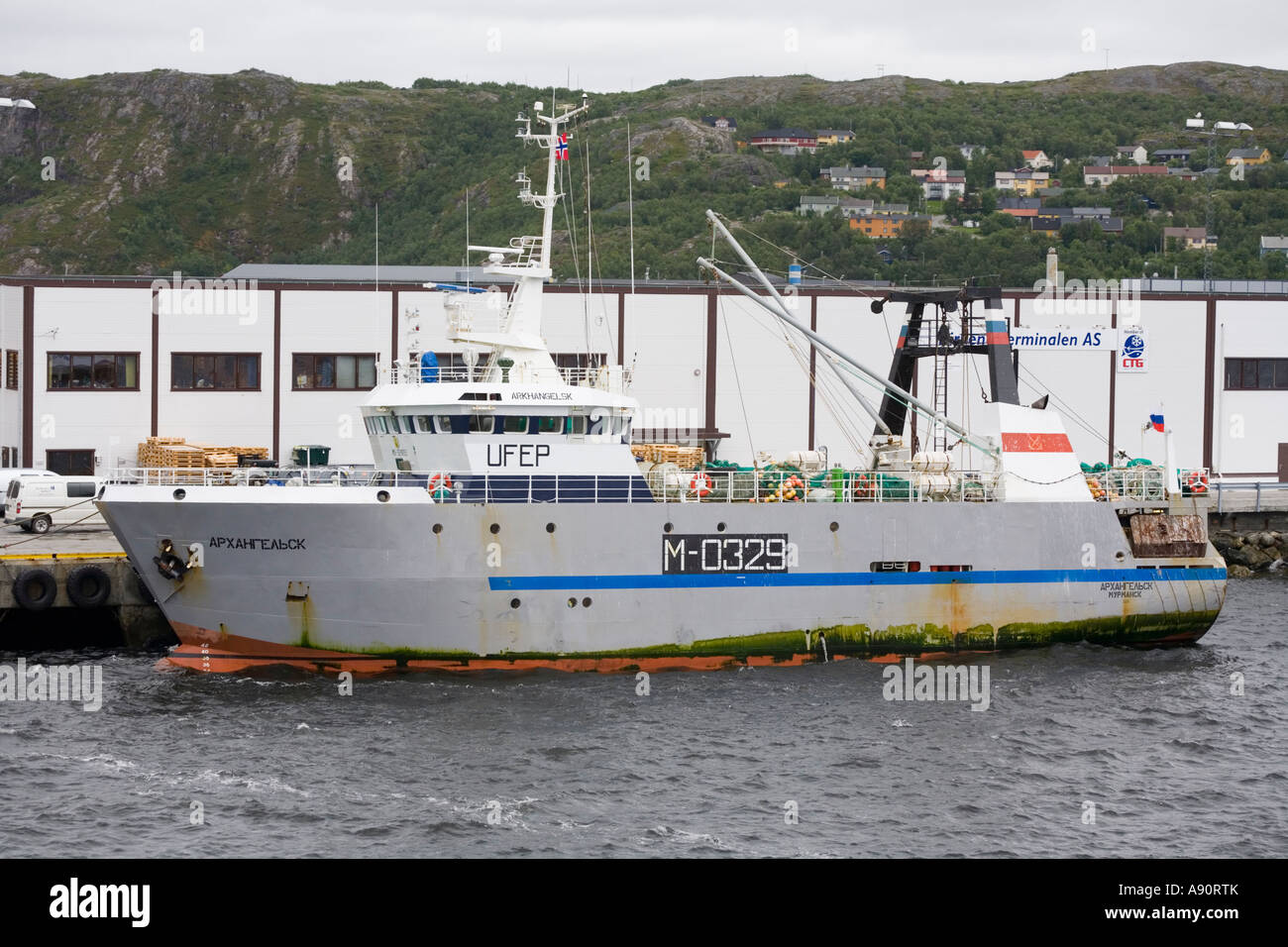 A Russian trawler at Kirkenes Norway Stock Photo - Alamy