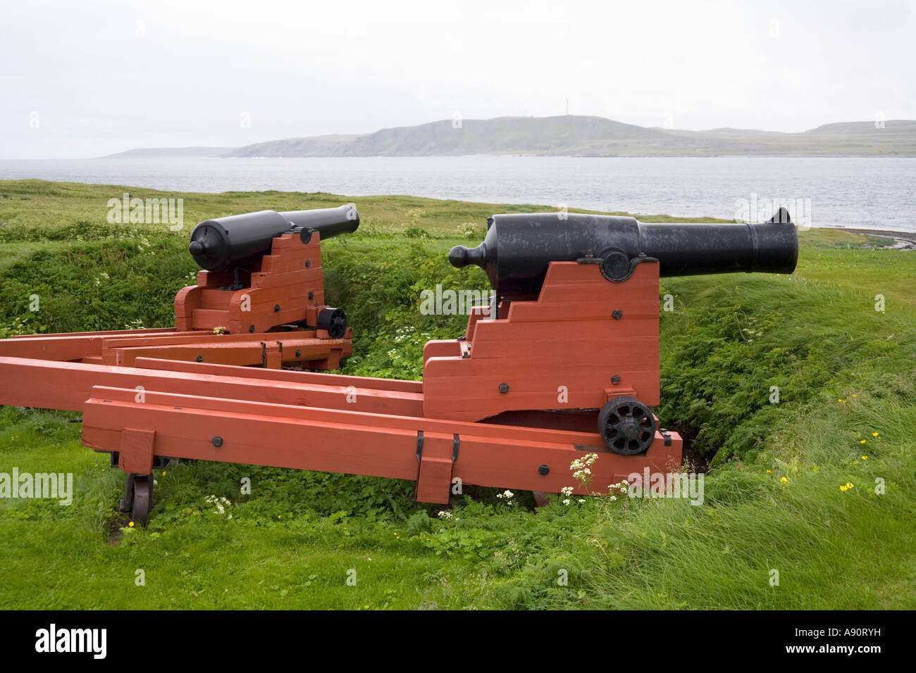 Old cannon at Vardohus fortress Vardo Norway Stock Photo - Alamy