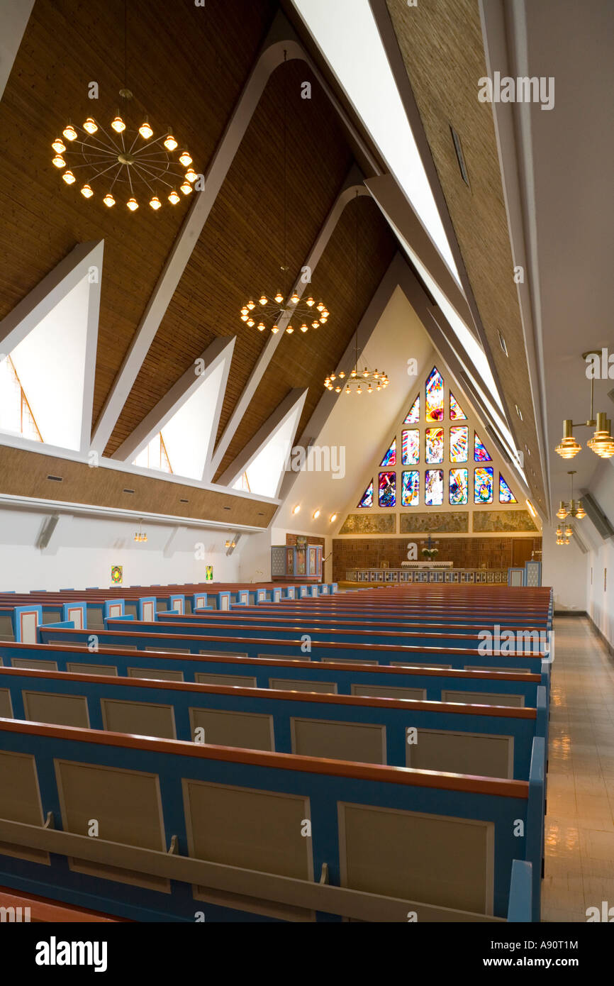 The interior of the protestant church at Hammerfest, Norway Stock Photo ...