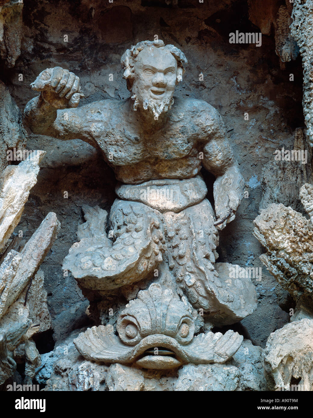 The grotto at Villa le Balze, Fiesole, Tuscany, Italy, now owned by ...