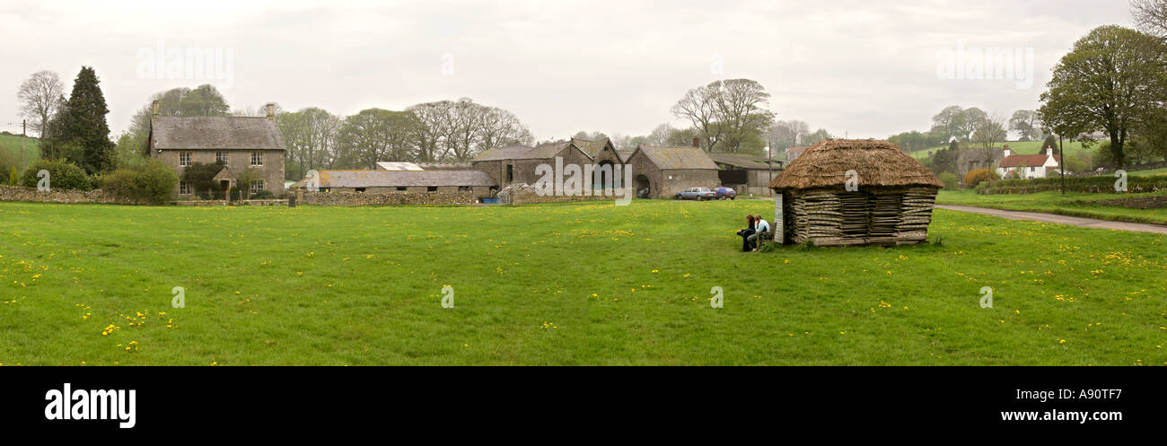 England Somerset Priddy village green home to the annual Sheep Fair ...