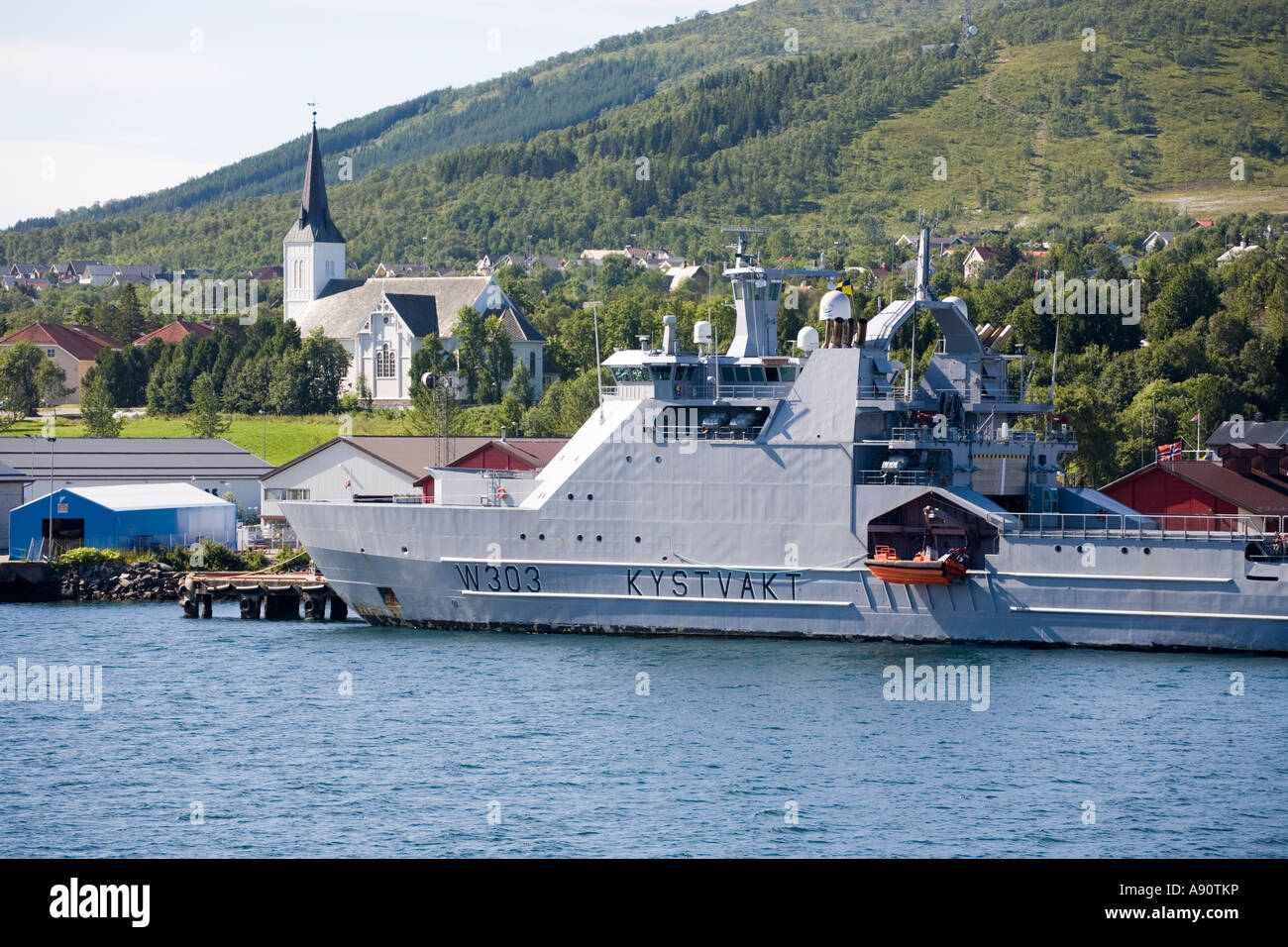 Norwegian Coast Guard icebreaker and offshore patrol vessel KV Svalbard ...