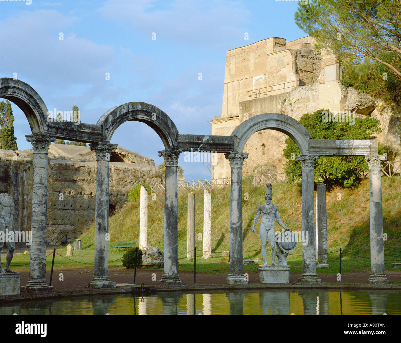 Villa Adriana (Hadrian's Villa), Tivoli, Italy, built for the Emperor ...