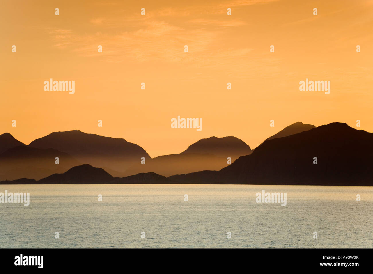 In the Vestfjorden S of Stamsund in the Lofoten Islands Norway Stock ...