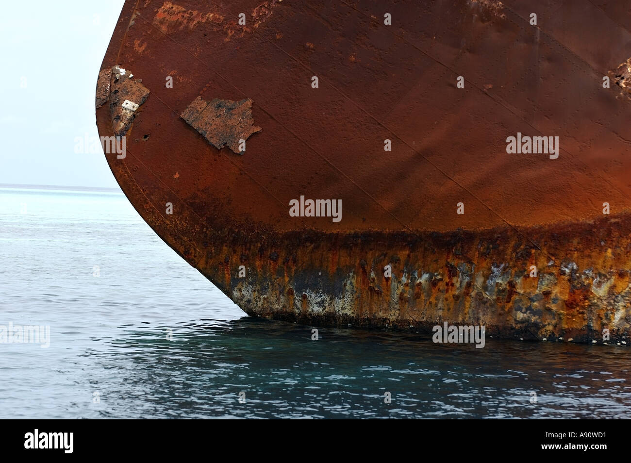 Emerged bow of a shipwreck Stock Photo - Alamy
