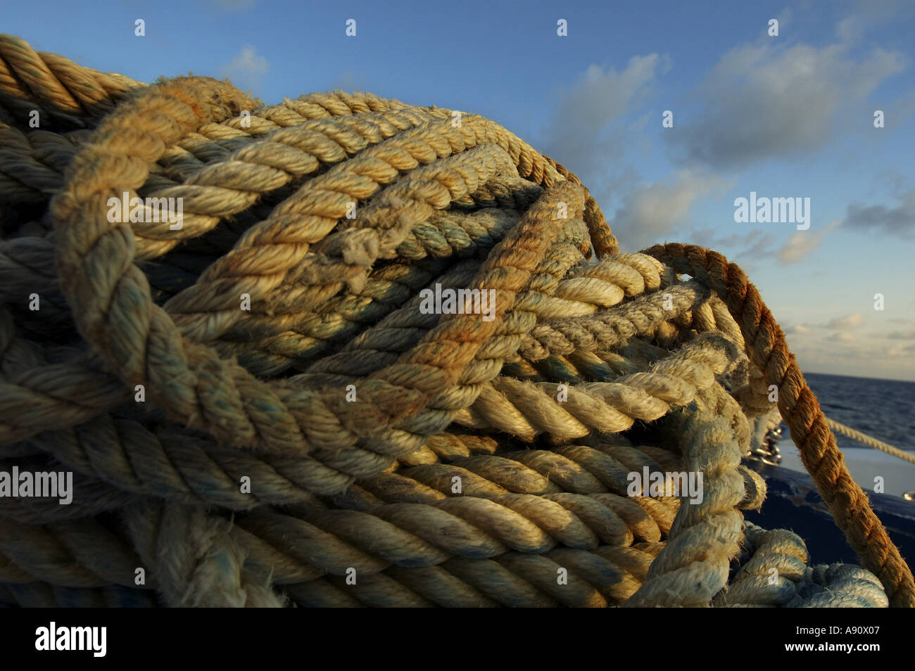 Coils of rope hi-res stock photography and images - Alamy