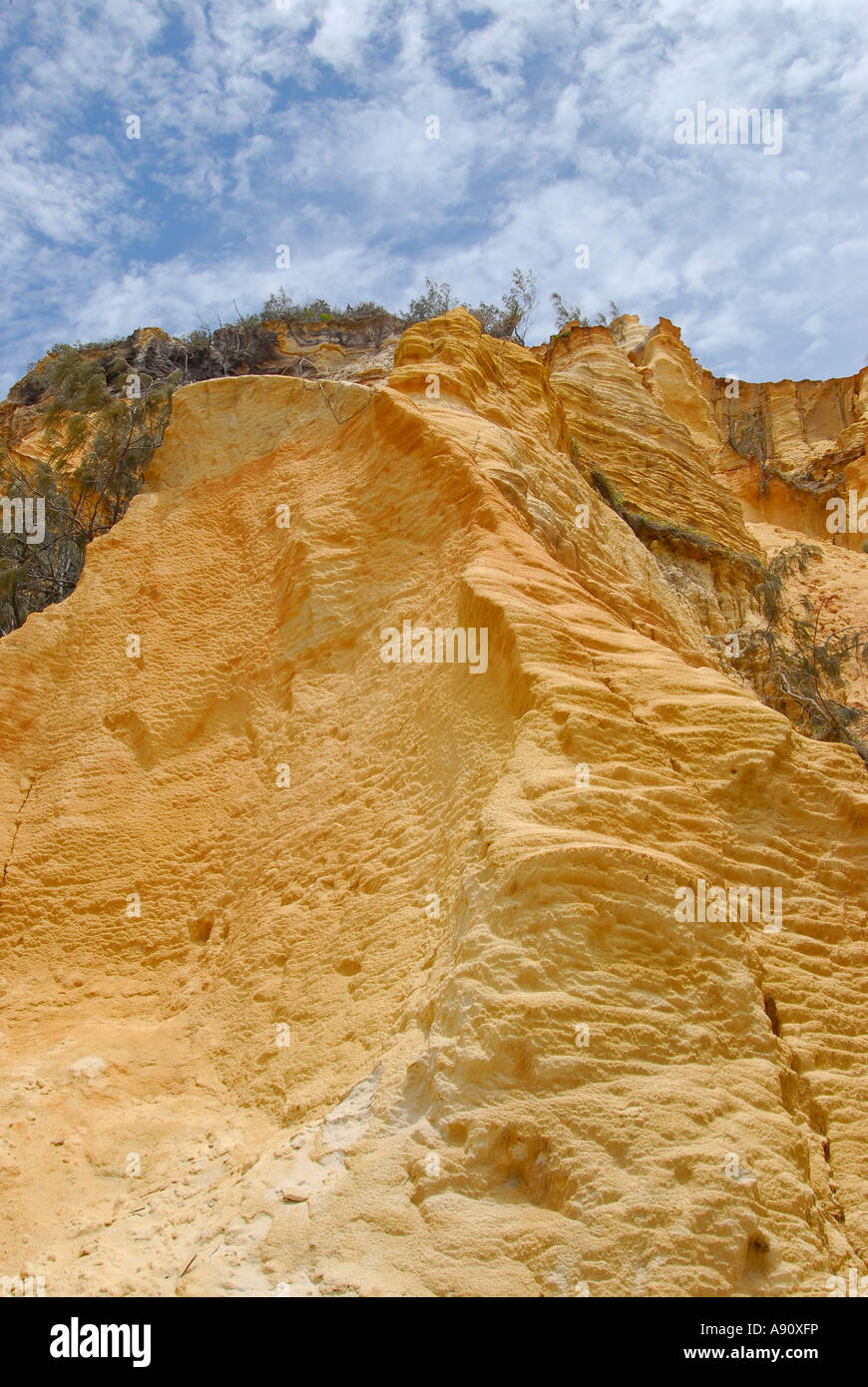 View of 'Coloured Sands', Fraser Island, Australia Stock Photo - Alamy