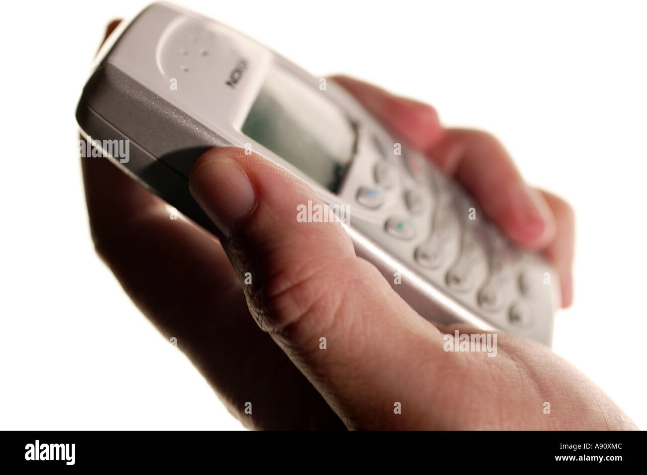 Hand dialling mobile phone hi-res stock photography and images - Alamy