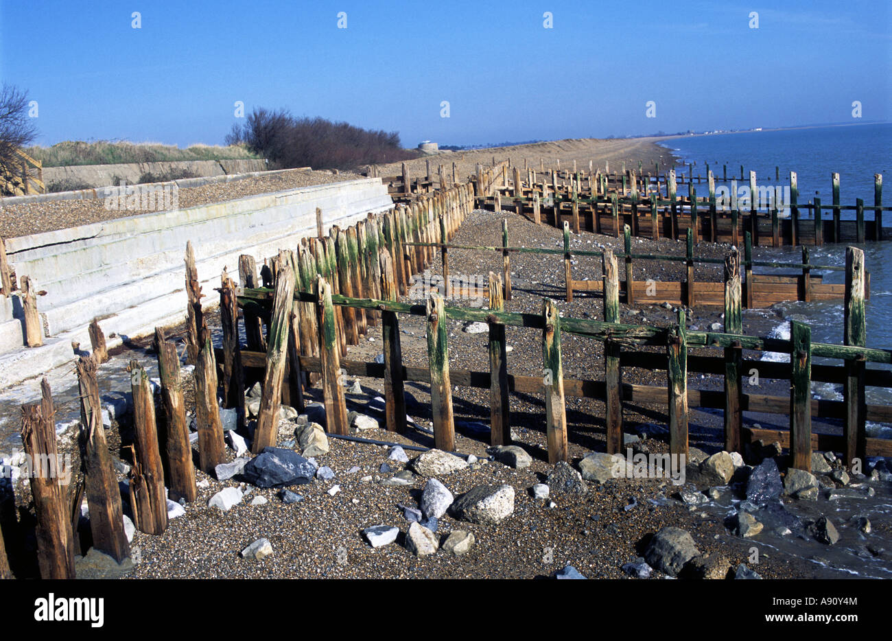 Worn Out Wooden Groynes High Resolution Stock Photography and Images ...