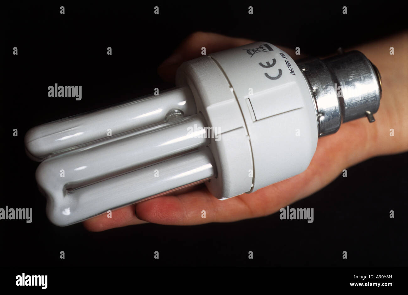 Domestic low energy light bulbs Stock Photo - Alamy