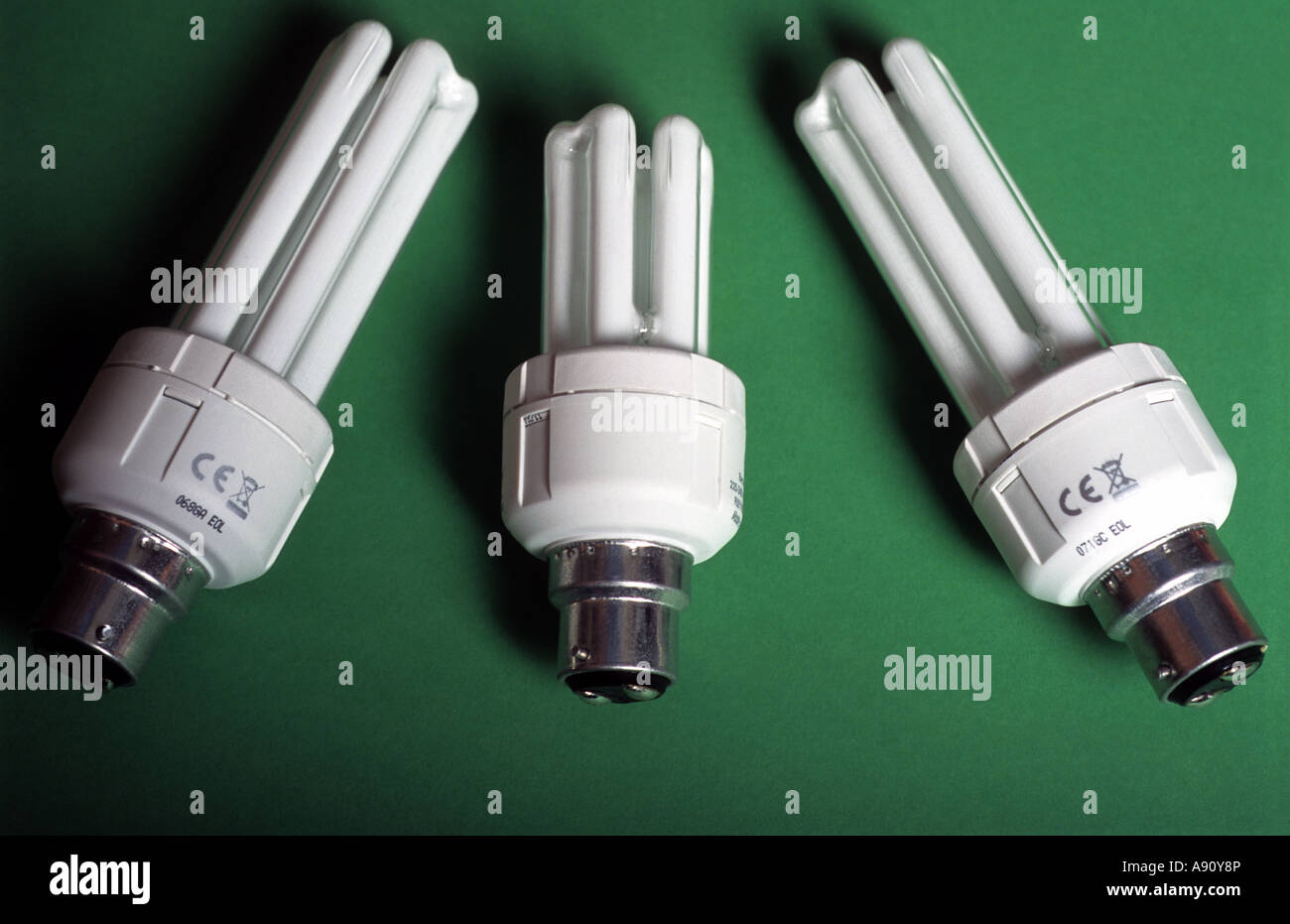 Domestic low energy light bulbs Stock Photo - Alamy