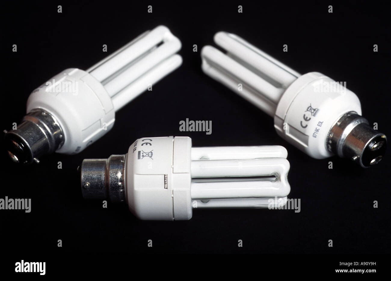 Domestic low energy light bulbs Stock Photo - Alamy