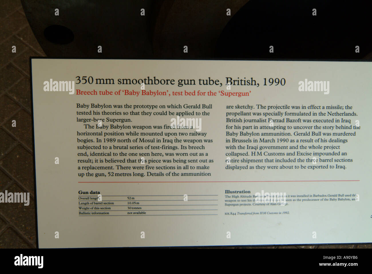 Baby Babylon Gun tube 1990 Stock Photo - Alamy