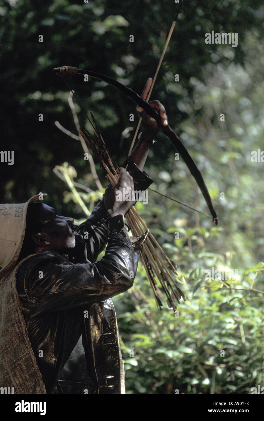 Ogiek hunters in the Mau forest Kenya Stock Photo - Alamy