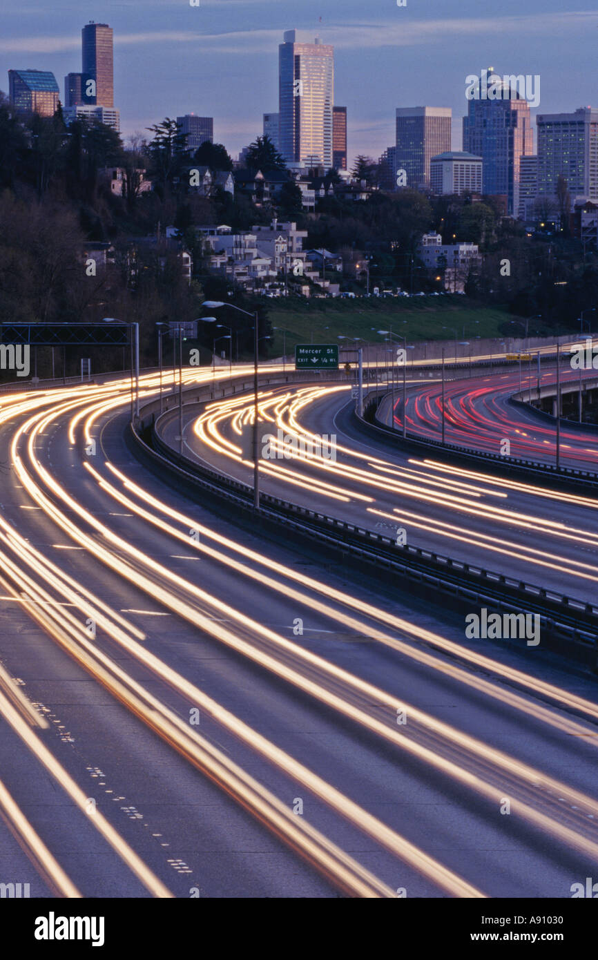City traffic cars leaving road hi-res stock photography and images - Alamy
