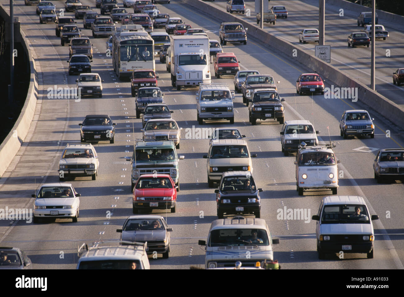 Congestion on freeway seattle washington hi-res stock photography and ...