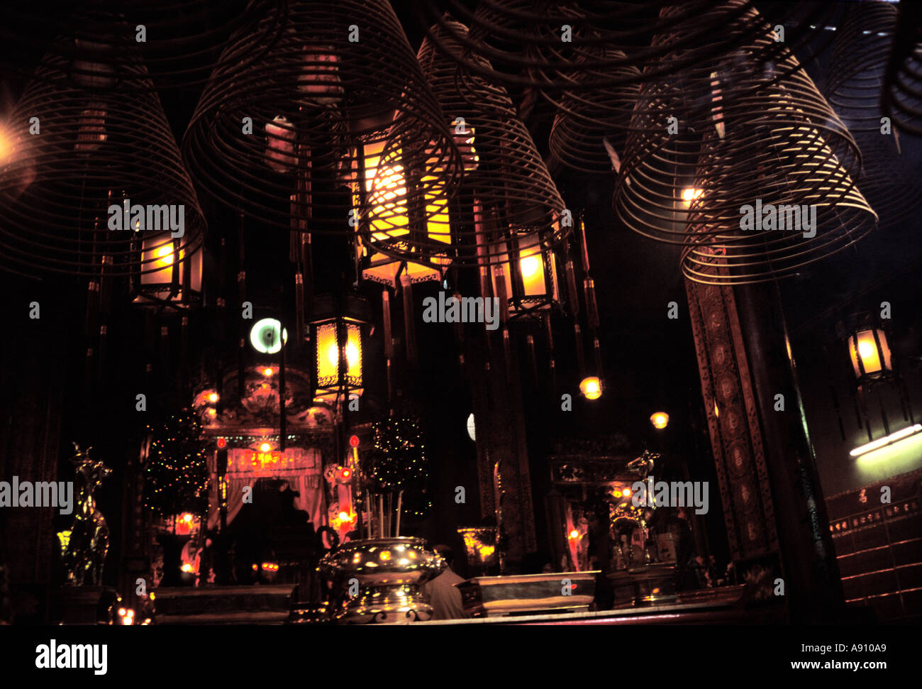 man mo temple oldest temple in hong kong Stock Photo - Alamy