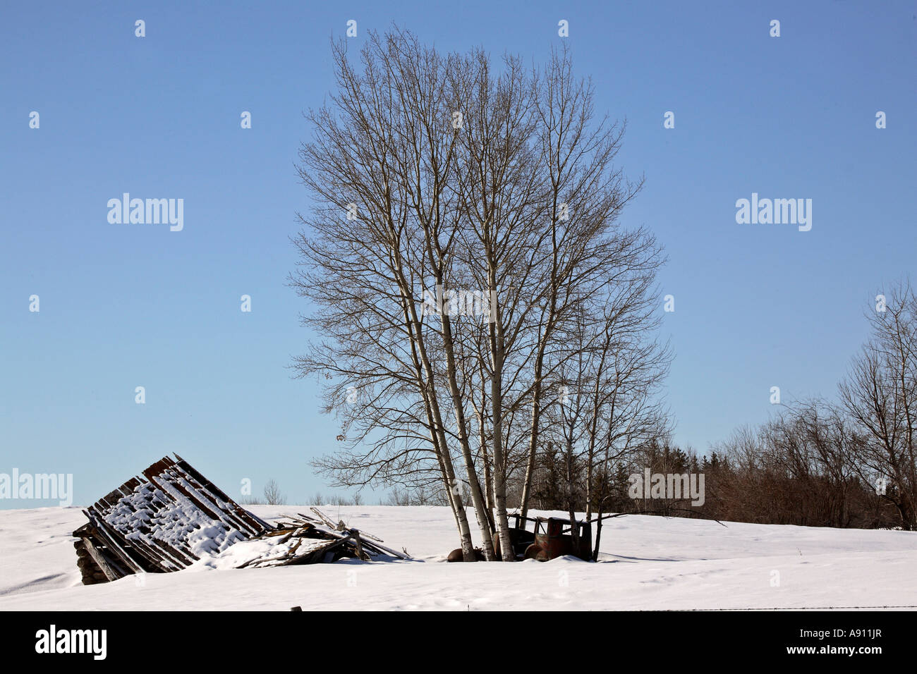 Down fallen farm buildings hi-res stock photography and images - Alamy