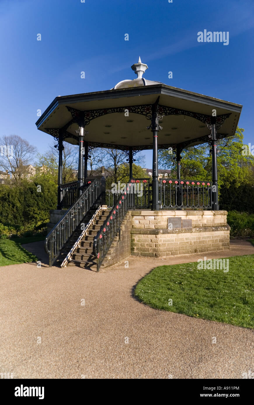 Victorian Bandstand in the Pavilion Gardens at Buxton Stock Photo - Alamy