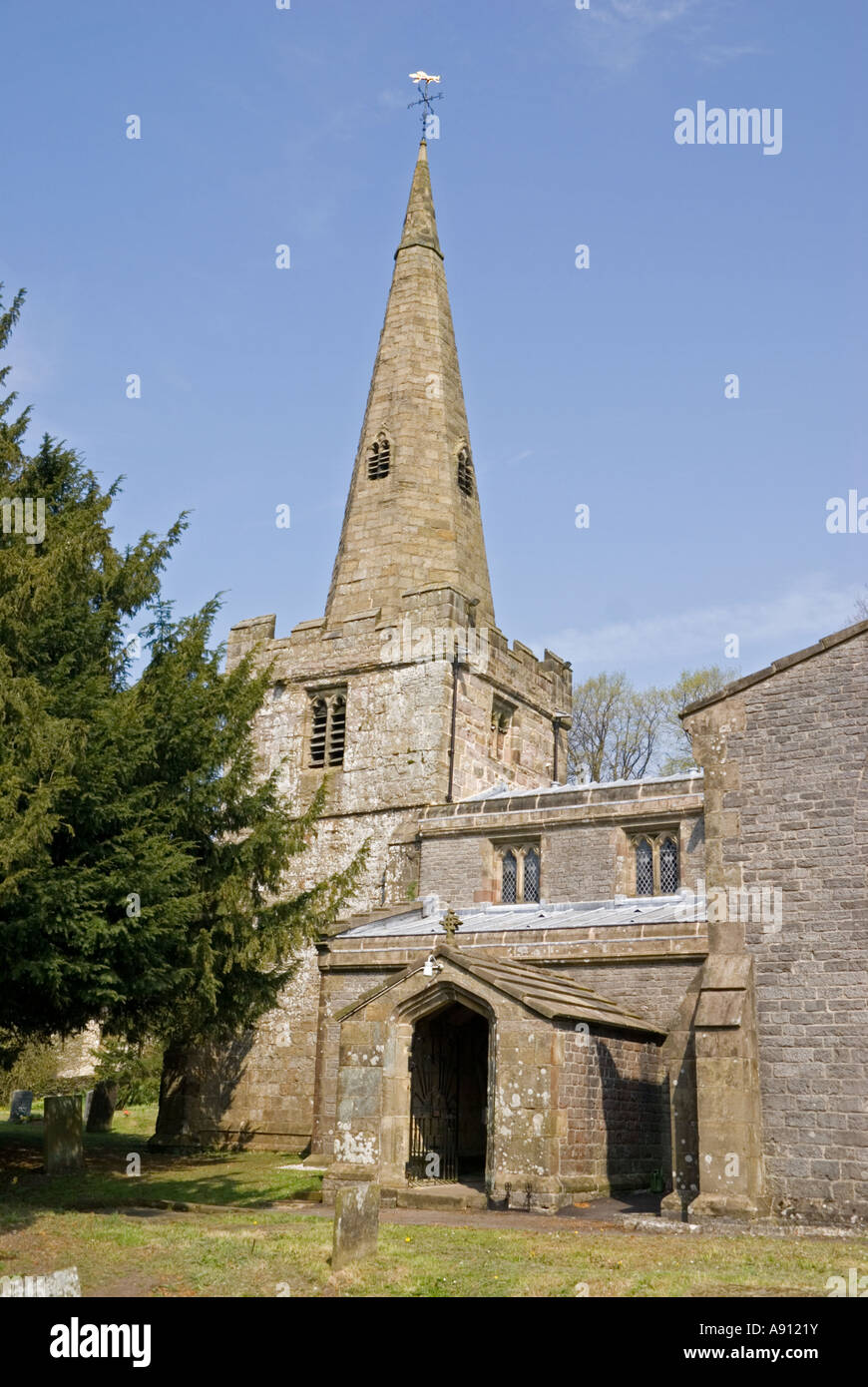 St.John the Baptist Church, Chelmorton Stock Photo - Alamy
