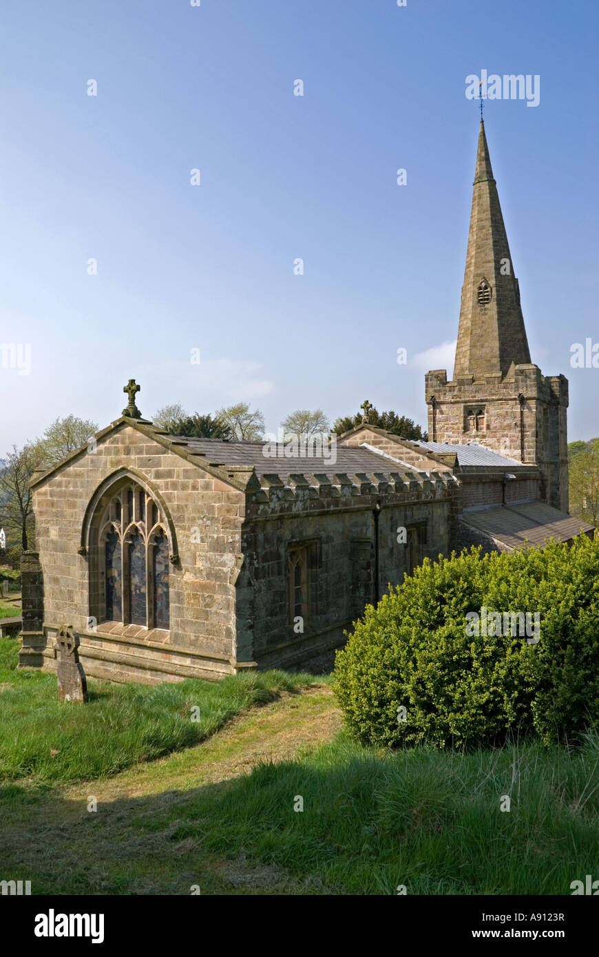 St John the Baptist Church, Chelmorton Stock Photo - Alamy
