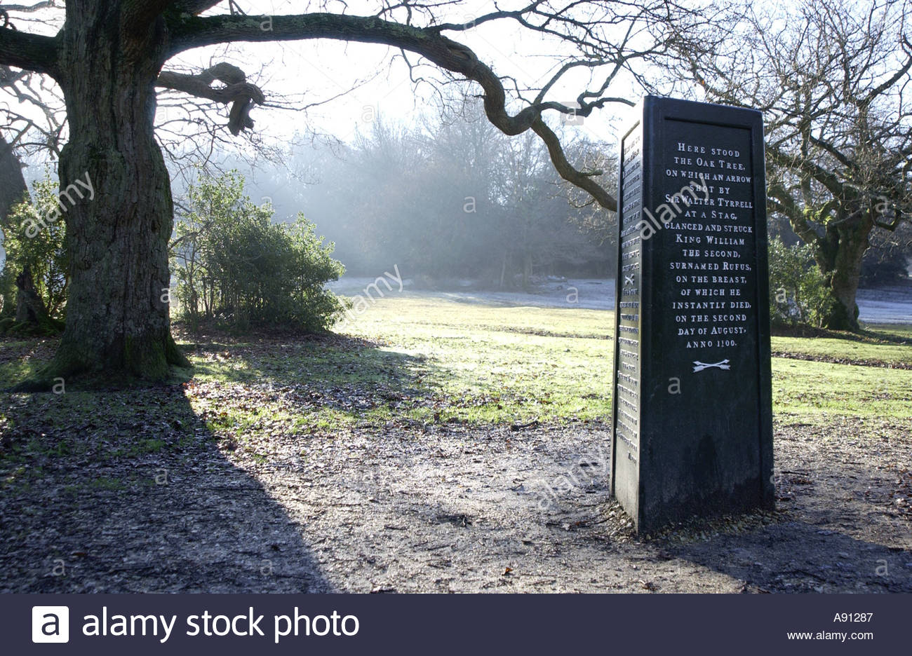 The Rufus Stone Stock Photos & The Rufus Stone Stock Images - Alamy