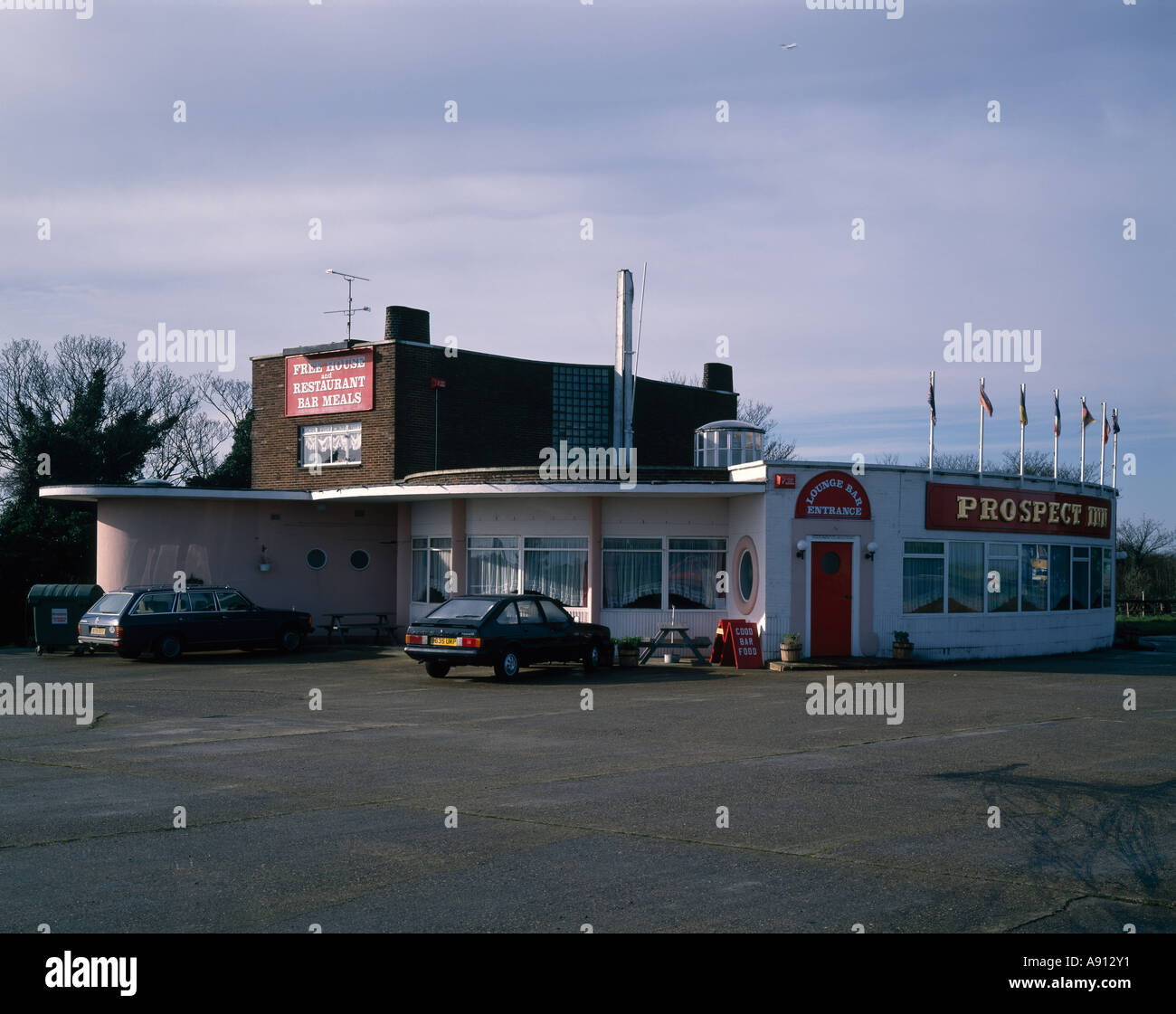 Prospect Inn, Minster-on-Thanet, Kent, England, 1939. Architect: Oliver ...