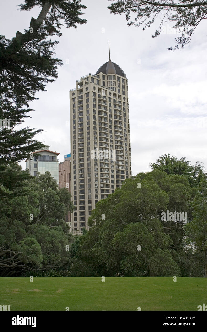 Modern high rise building in city centre Auckland North Island New ...