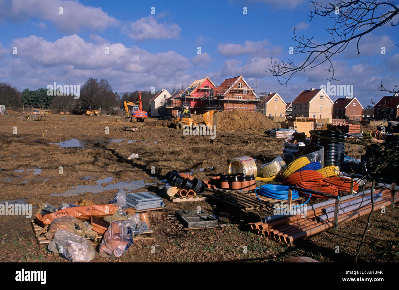 New housing estate rendlesham hi-res stock photography and images - Alamy
