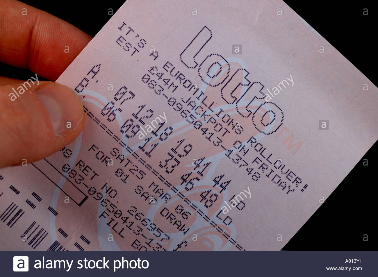 National lottery ticket hi-res stock photography and images - Alamy