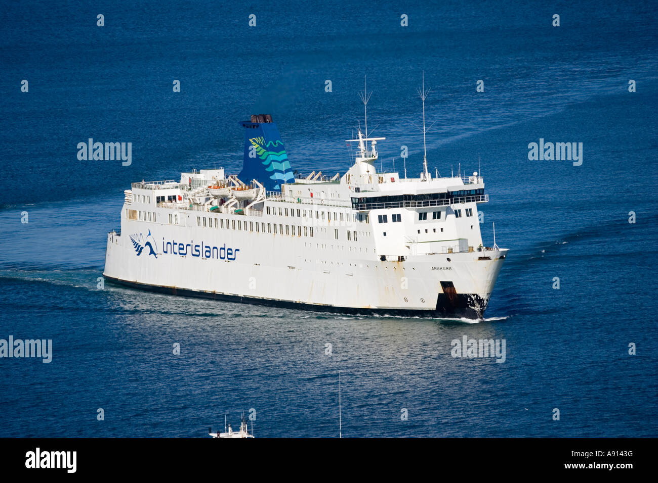 Interislander ferry Arahua in harbour Wellington North Island New ...