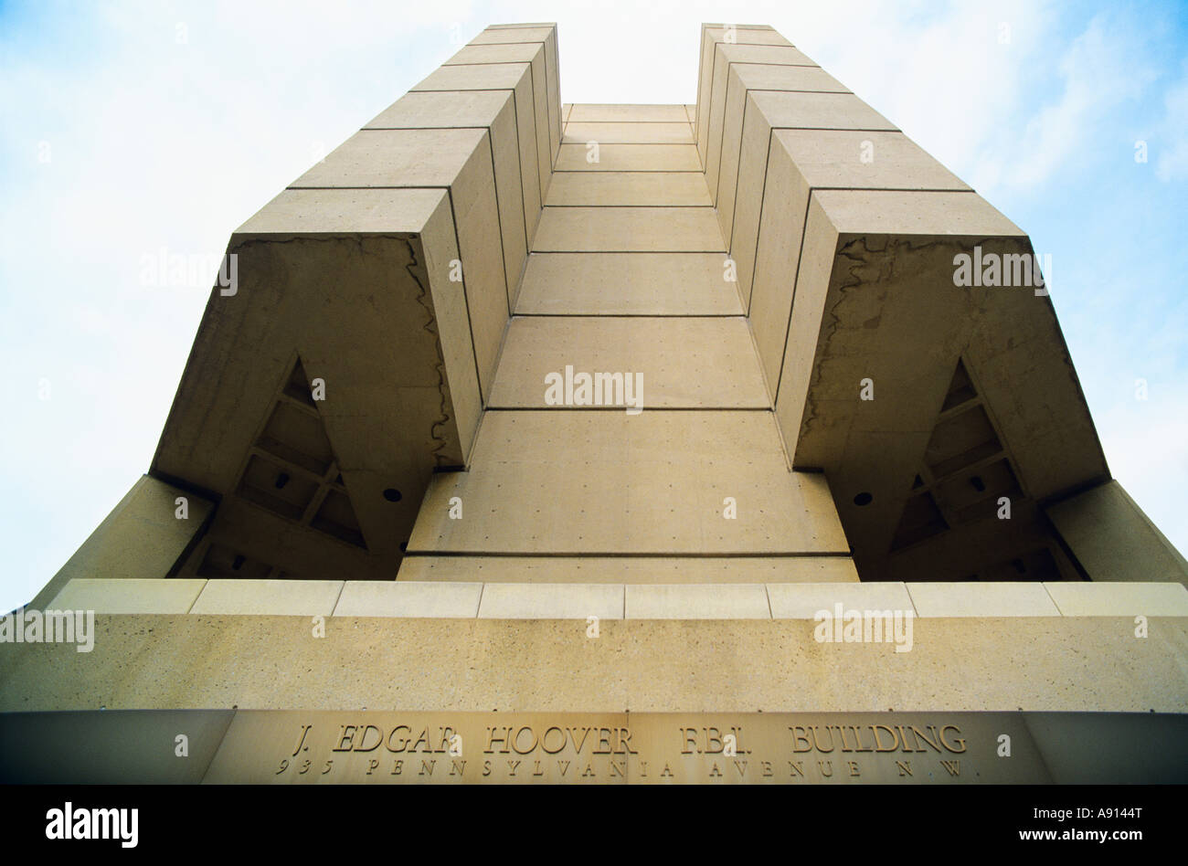 Detail of FBI Building, Washington, DC, U S A Stock Photo - Alamy