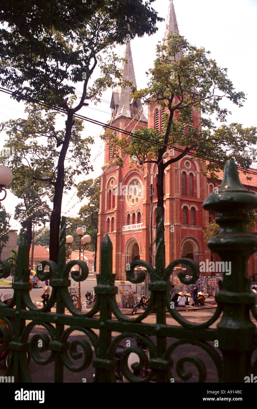 Vietnam Saigon French Cathedral Stock Photo - Alamy