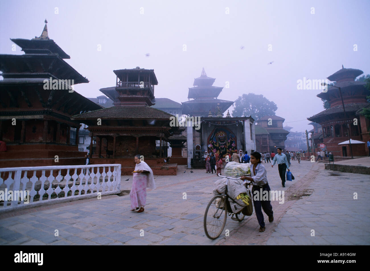 Street Scene, Durbar Square, Kathmandu, Nepal Stock Photo - Alamy