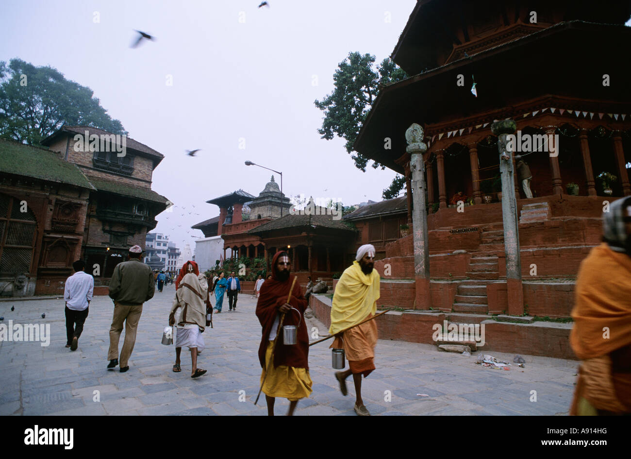 Street Scene, Durbar Square, Kathmandu, Nepal Stock Photo - Alamy