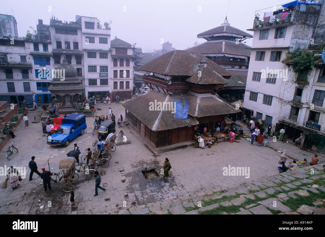 Overview of Durbar Square, Kathmandu, Nepal Stock Photo - Alamy