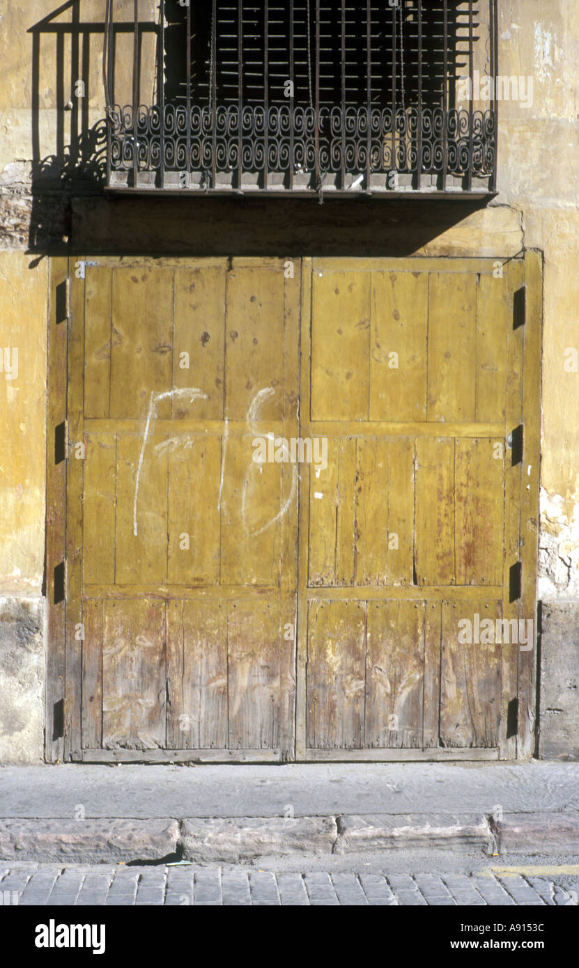 Old bodega door LOCATION Botellas El Carmen Valencia Spain Stock Photo ...
