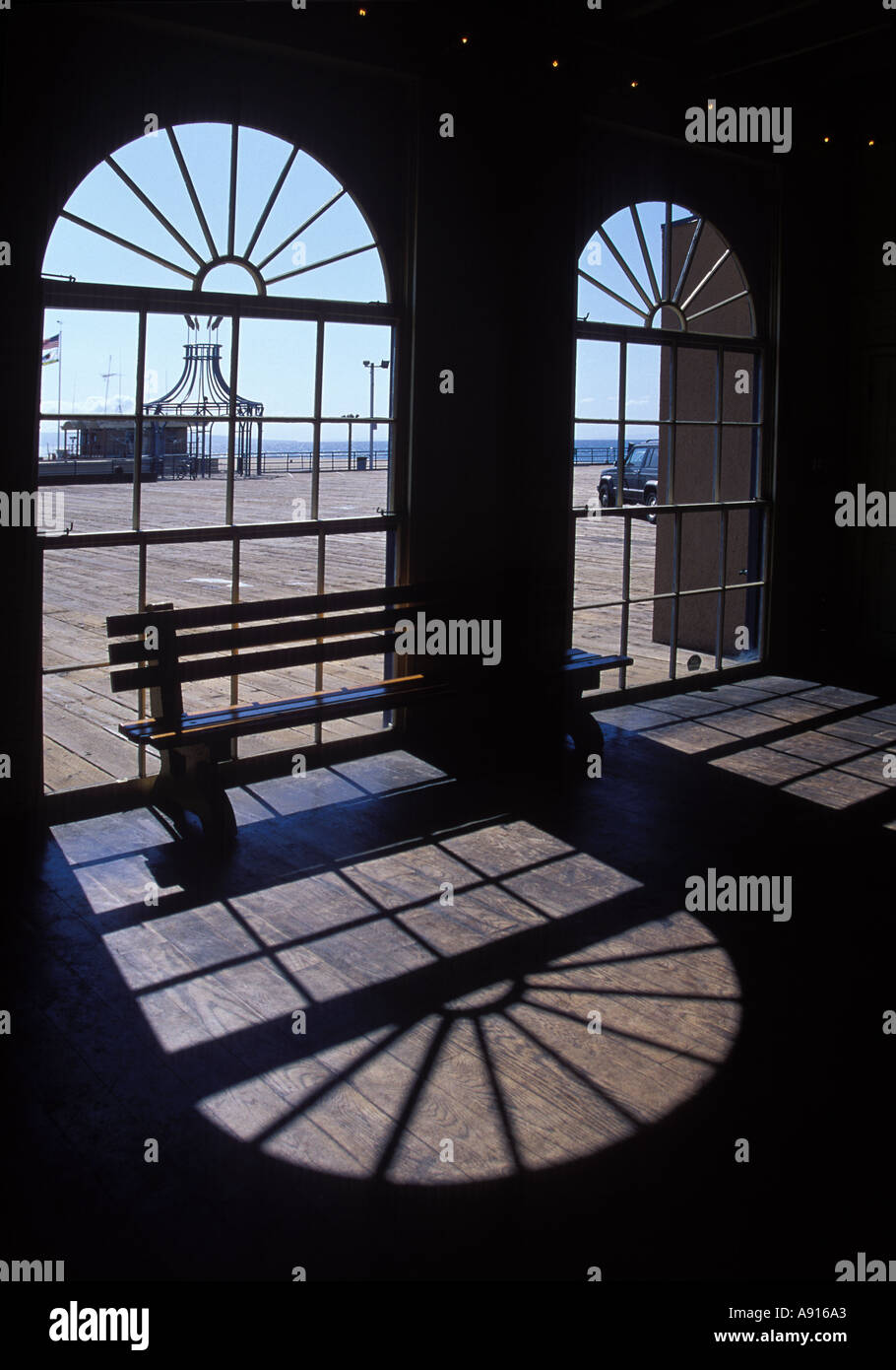 Window at Santa Monica Pier Stock Photo - Alamy
