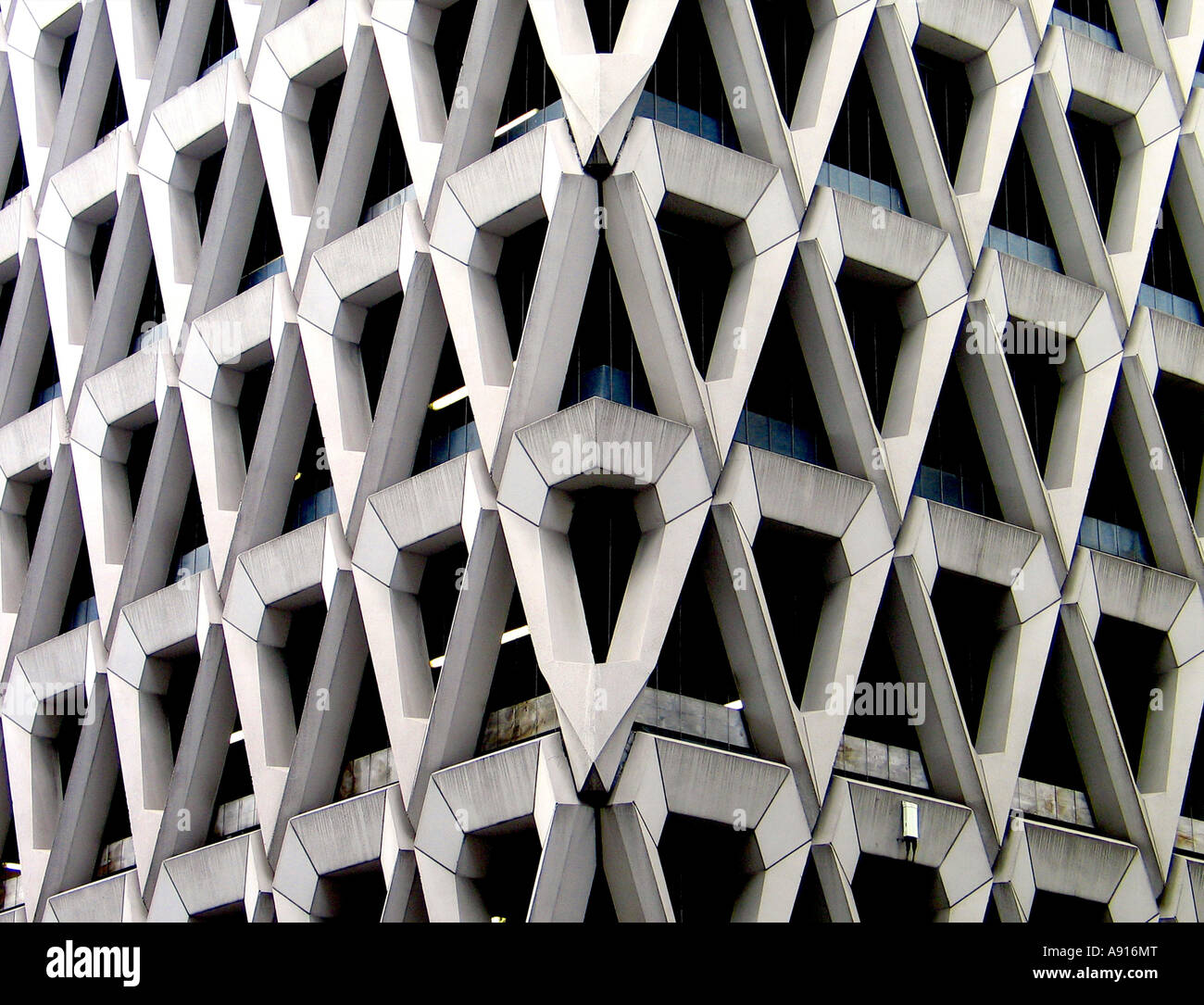 Concrete facia design detail Stock Photo - Alamy