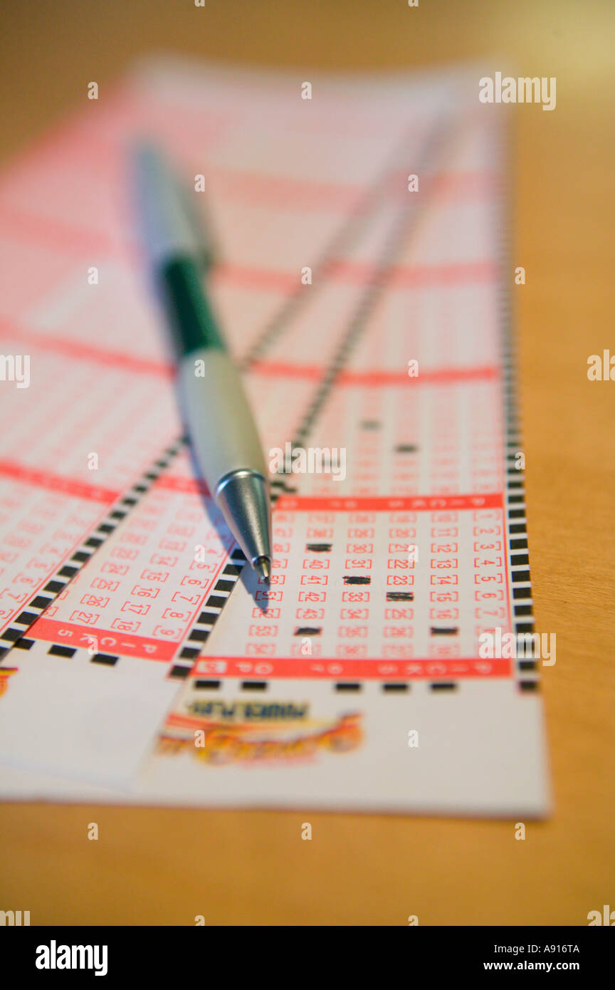 Powerball lottery ticket hi-res stock photography and images - Alamy