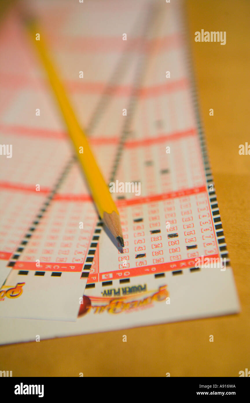 Powerball lottery ticket hi-res stock photography and images - Alamy