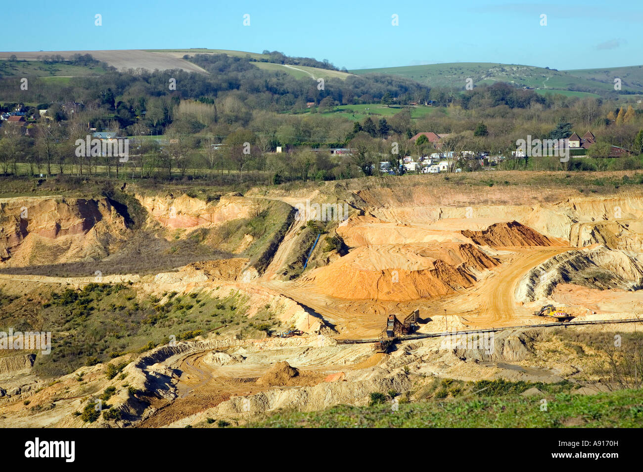 Rock Common Quarry West Sussex a proposed landfill site Washington West ...