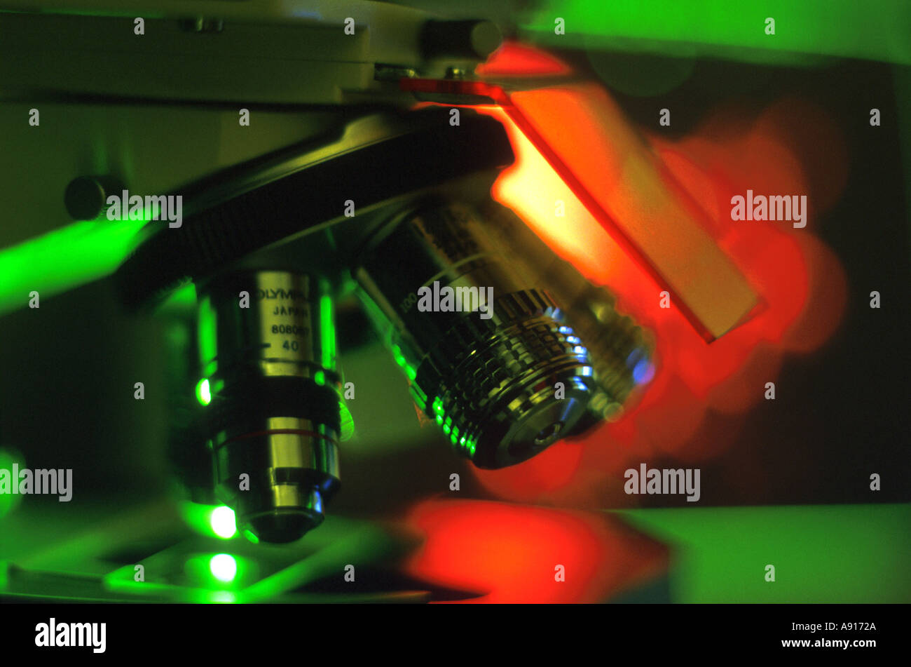 A microscope in science dept Stock Photo - Alamy
