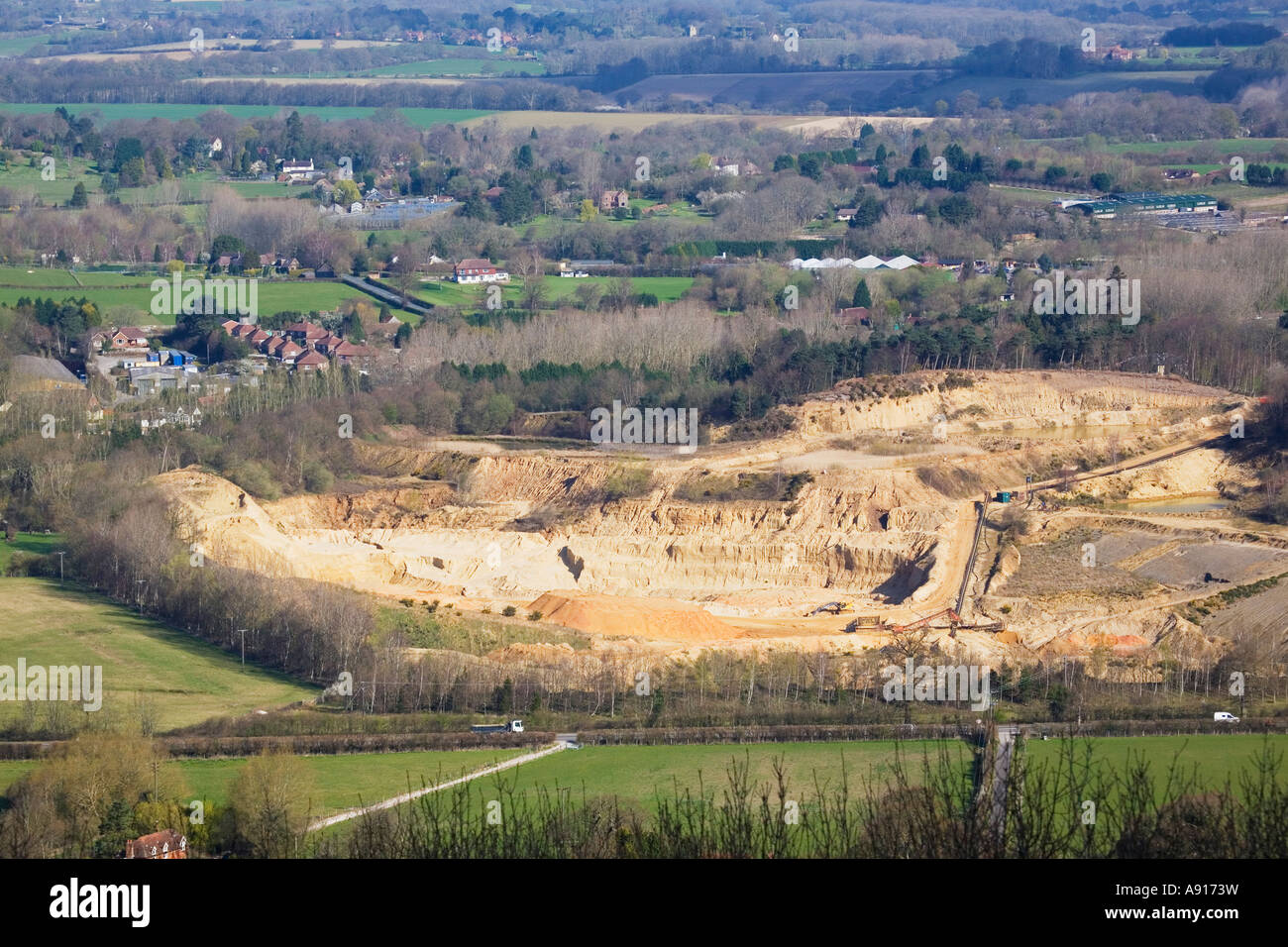 Rock Common Quarry West Sussex a proposed landfill site in the Sussex ...
