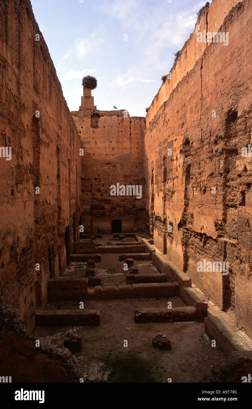 El Badi palace Marrakech Morocco Stock Photo - Alamy