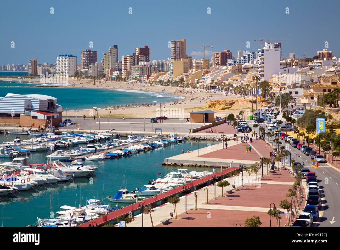 Skyline of El Campello Costa Blanca Spain 2007 Stock Photo - Alamy
