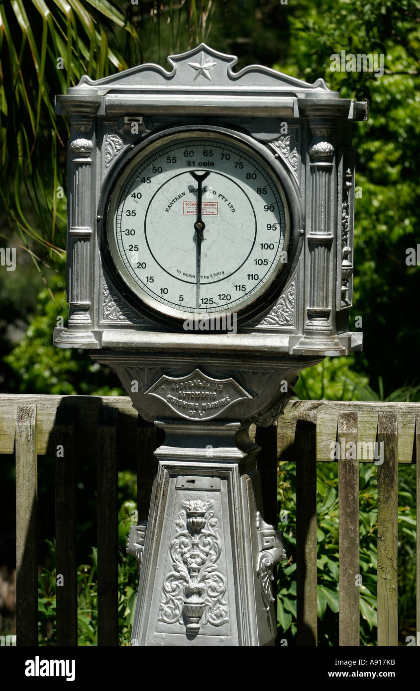 Old fashioned railway scales at taronga zoo sydney hi-res stock ...